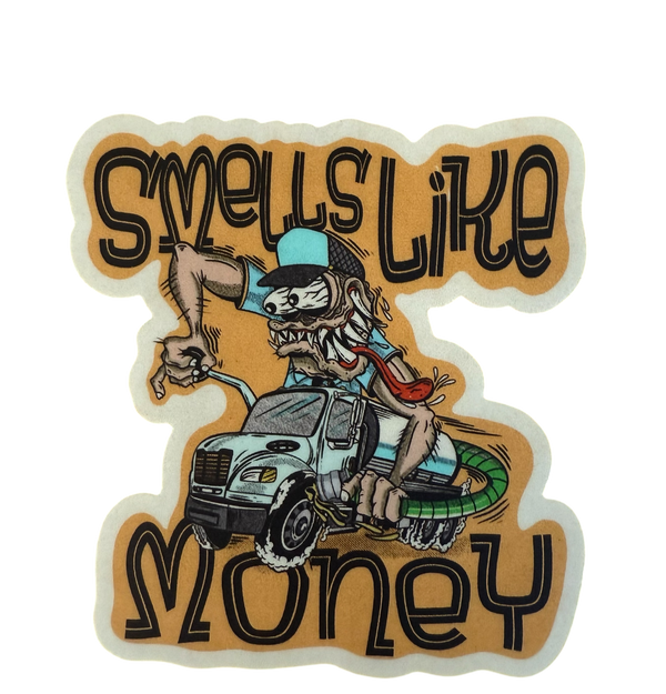 Smells Like Money Vinyl Sticker – Poor Pumper Society